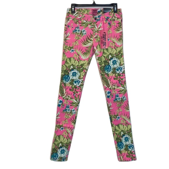 Tripp nyc | Jeans | Tripp Nyc Paradise Tropical Pink Low Rise Skull ...